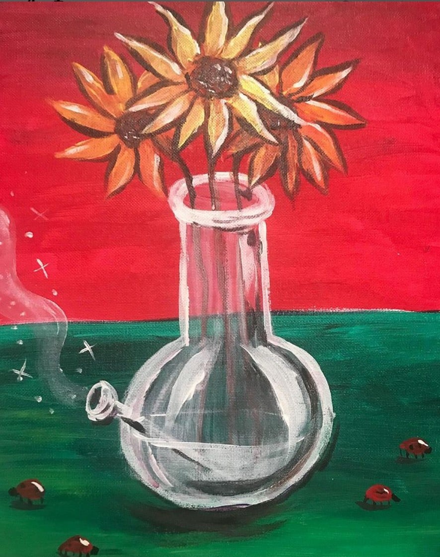 35+ Paint Night Ideas For Couples & Friends: With a Twist of Weed & Wine